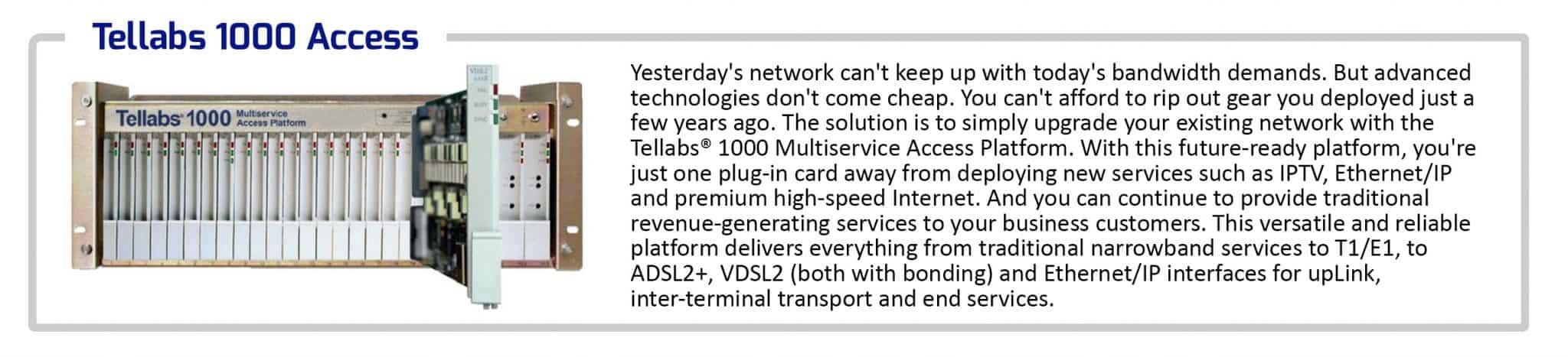 Tellabs Surplus Equipment | Partner | CORE Telecom Systems